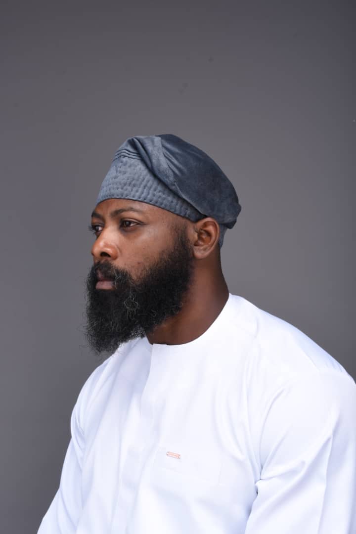 Grey Velvet Ijebu Cap (No embroidery) – Kaftan Lagos